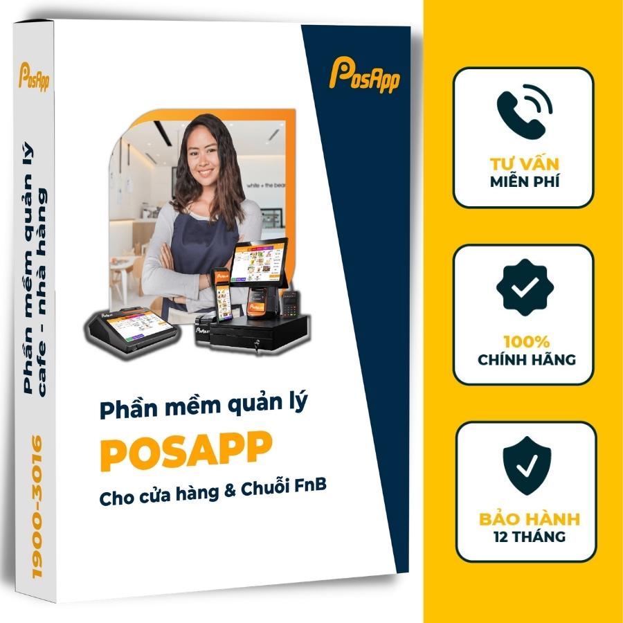 Phần mềm quản lý quán nhậu - Bar gói 1 năm - PosApp