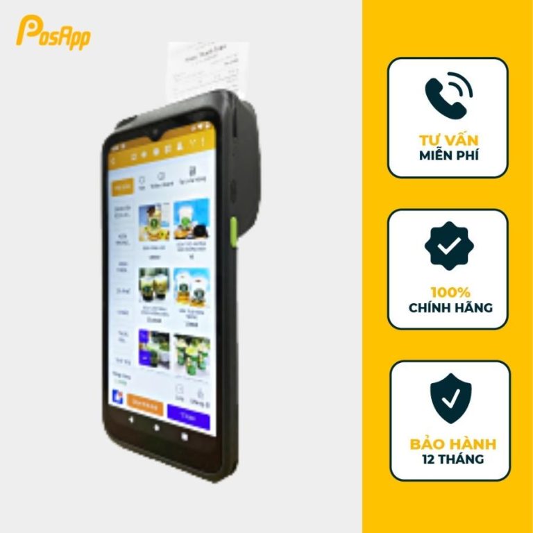 Máy quẹt thẻ SmartPOS PRO - Hỗ trợ quẹt mọi loại thẻ ATM