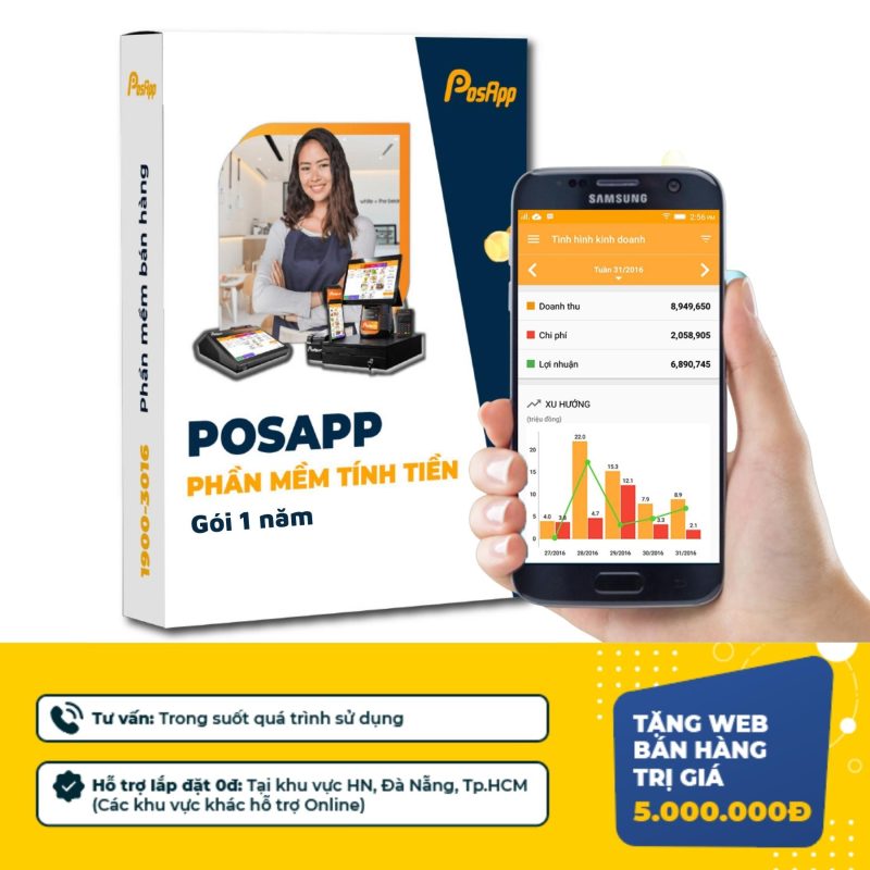 Máy tính tiền thu ngân - PosApp